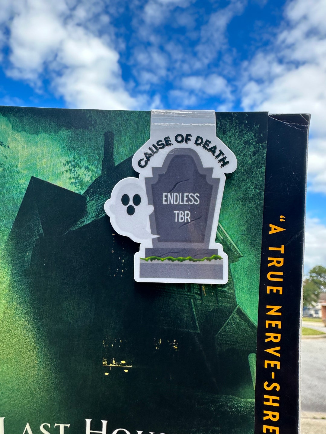 Cause of Death Ghost Grave Magnetic Bookmark | Endless TBR | - Etsy