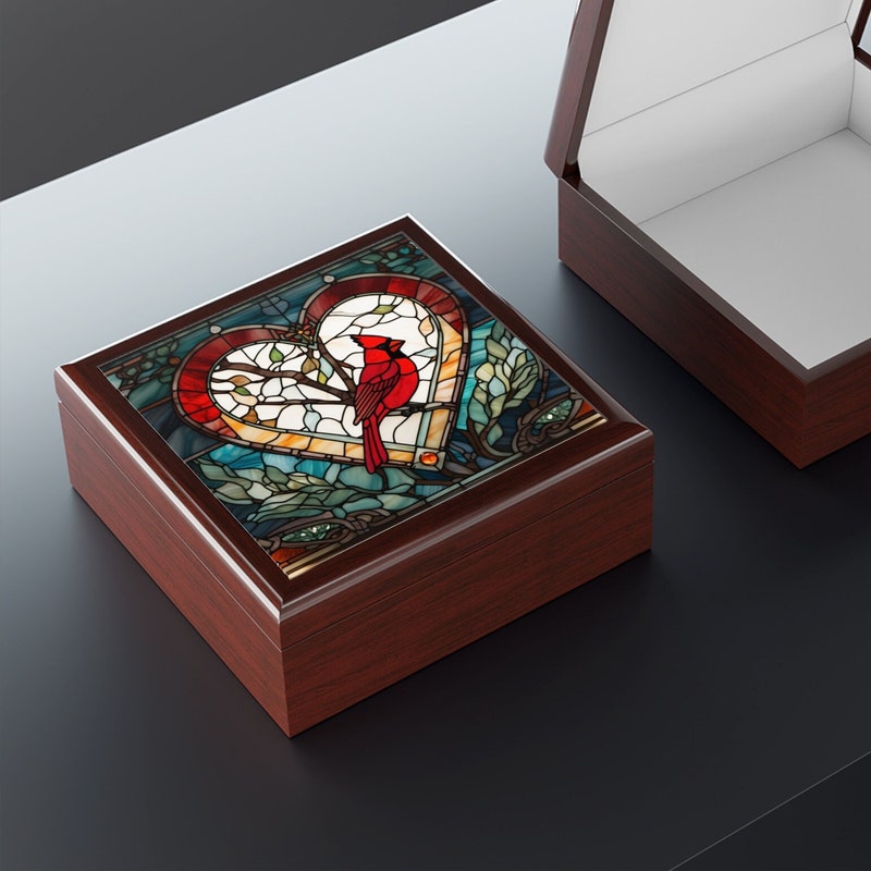 Cardinal Porcelain Box - Etsy
