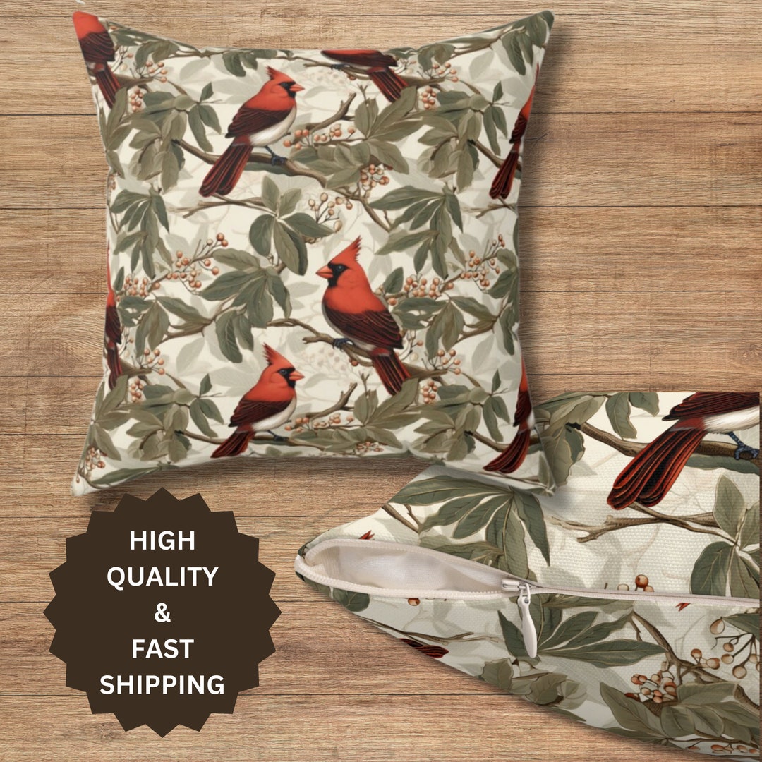 Cardinal Pillow - Throw Pillows 4 Sizes - Christmas Memorial Bird Gifts ...