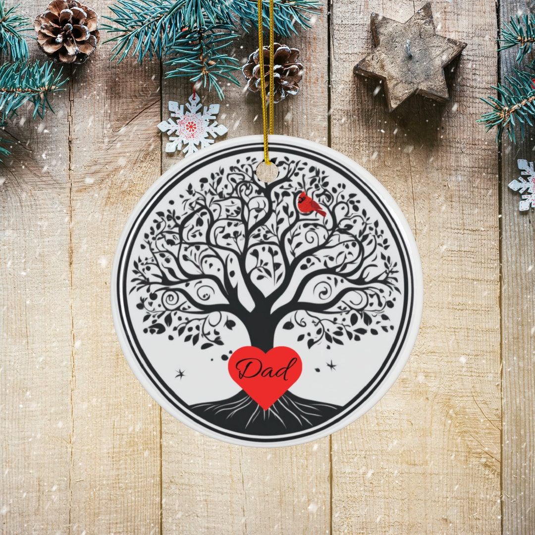 Cardinal Ornament Dad Remembrance Gift Cardinal Memorial Condolence ...