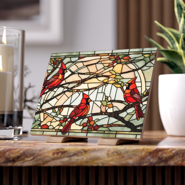 Stain Glass Cardinal - Etsy
