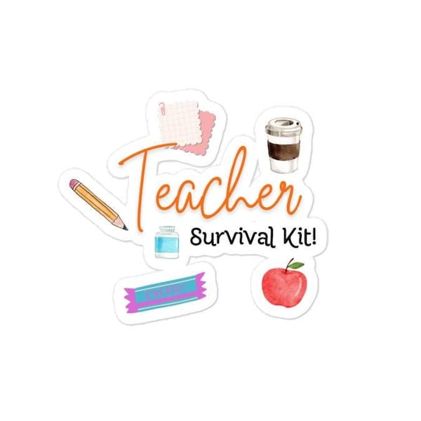 School Survival Kit Stickers - Etsy