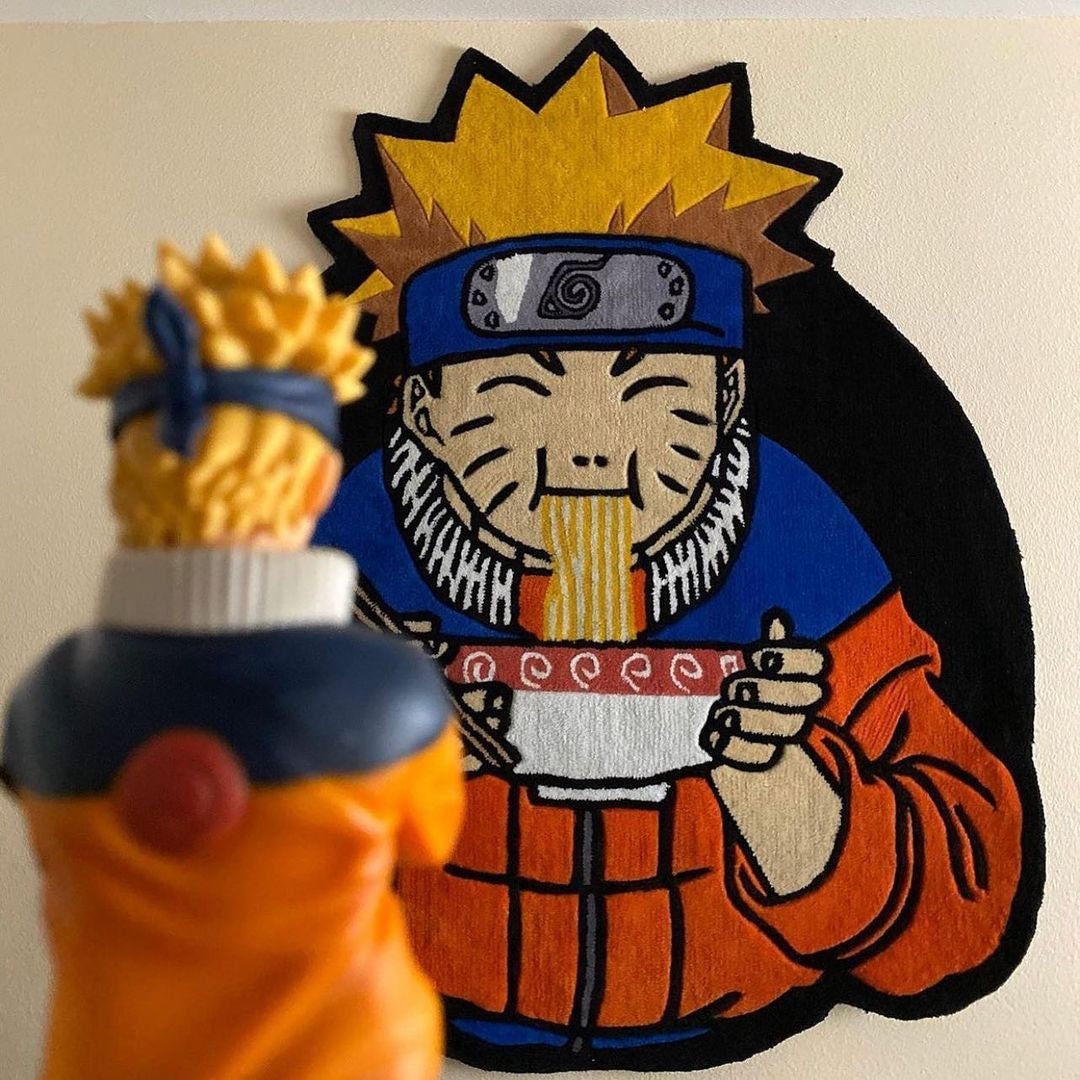 Naruto Design Hand Tufted Area Rug for Anime Lovers Bedroom - Etsy