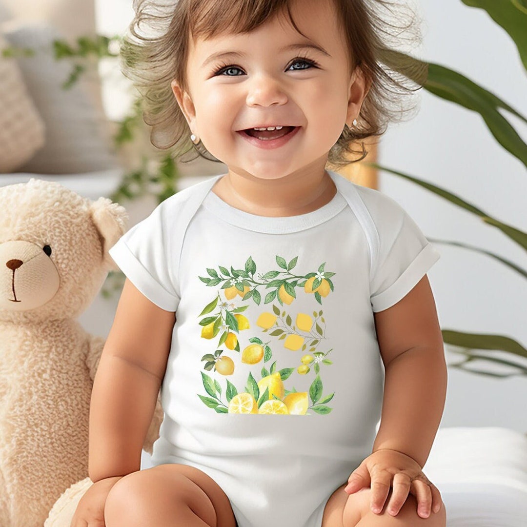 Lemon Baby Shower Baby Hospital Outfit, Spring Baby Shower Gift, Lemon ...