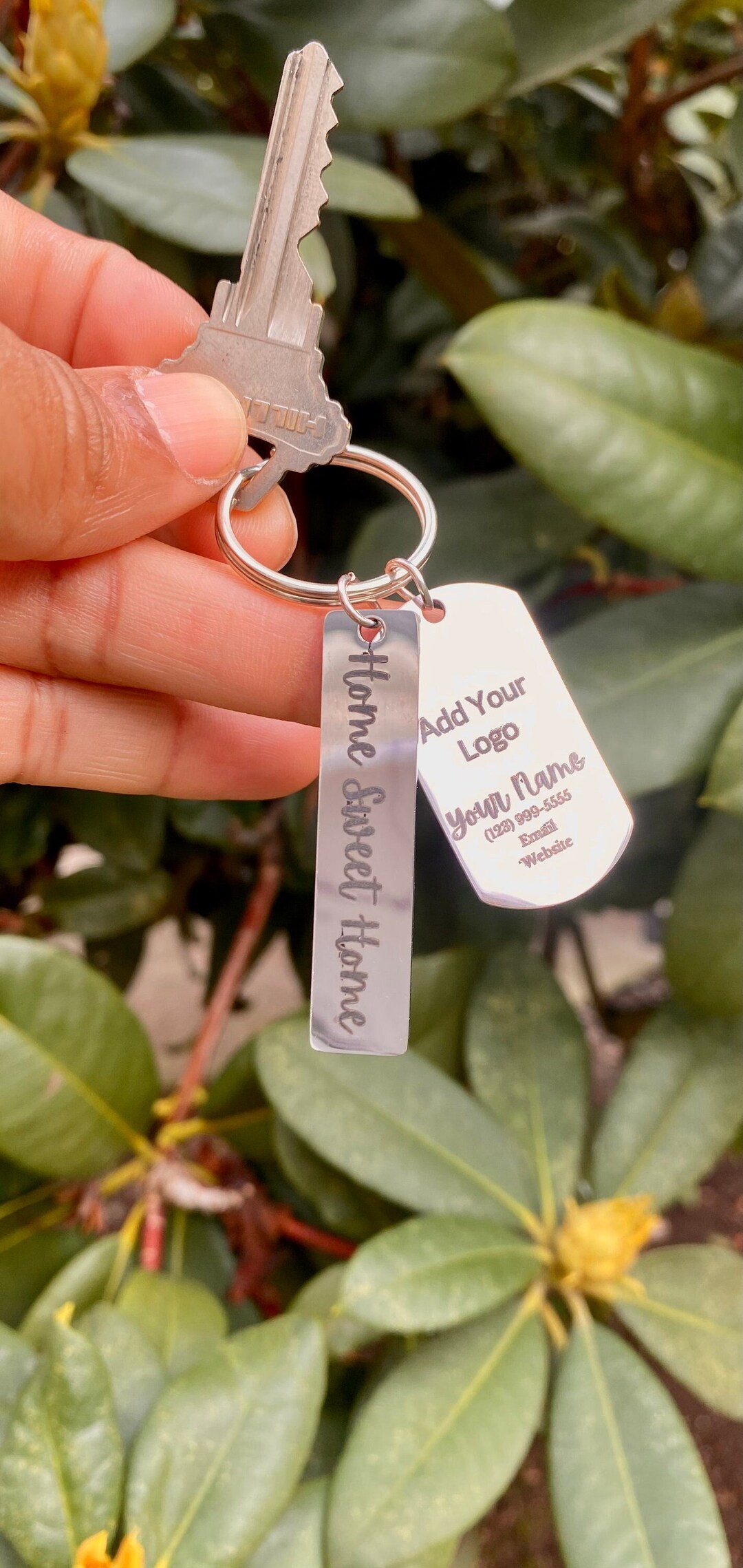 Custom New Home Keychain Custom Realtor Metal Home Sweet Home Keychain ...