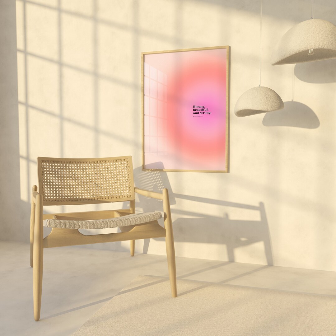 Hmong Aura Gradient Poster Art - Etsy