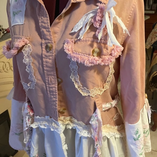 Shabby Chic Jacket - Etsy