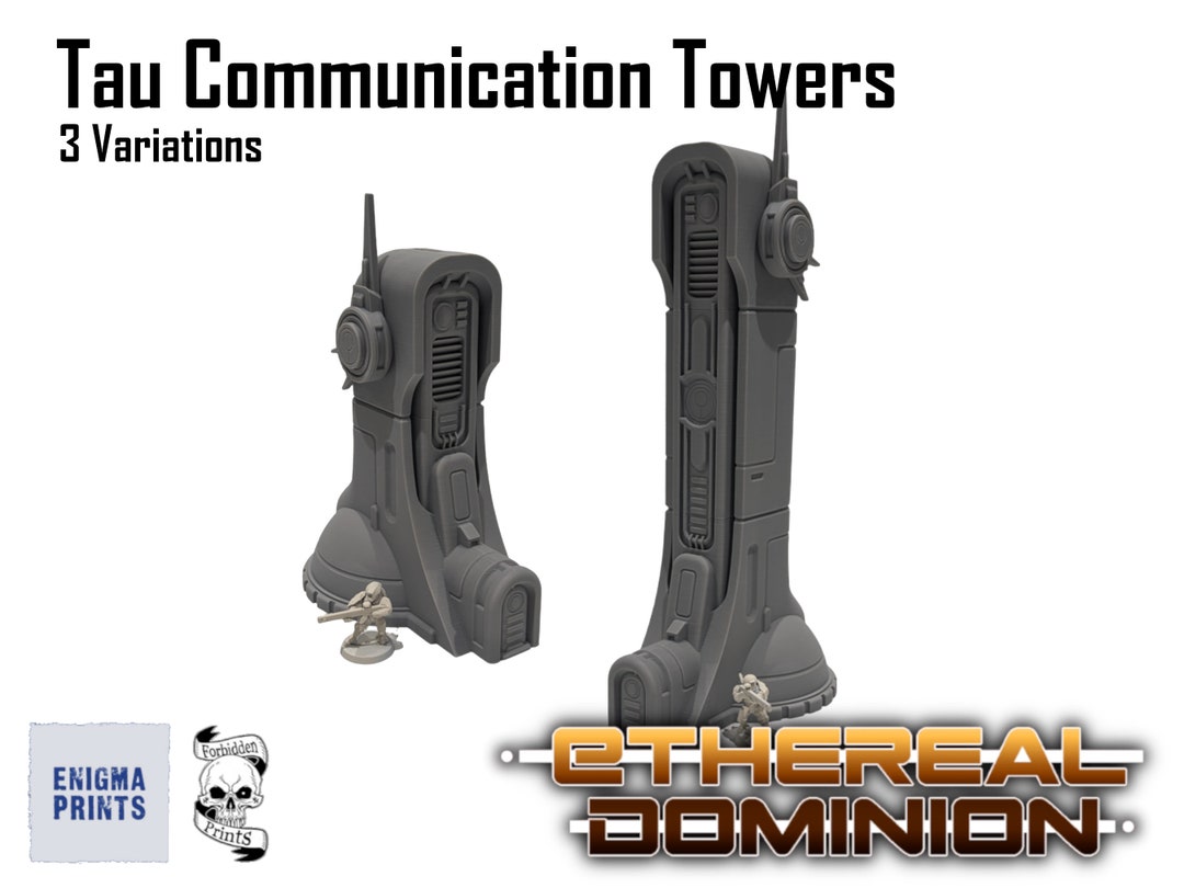 Tau Communication Towers 28mm 40k Scenery Terrain Warhammer Wargaming ...