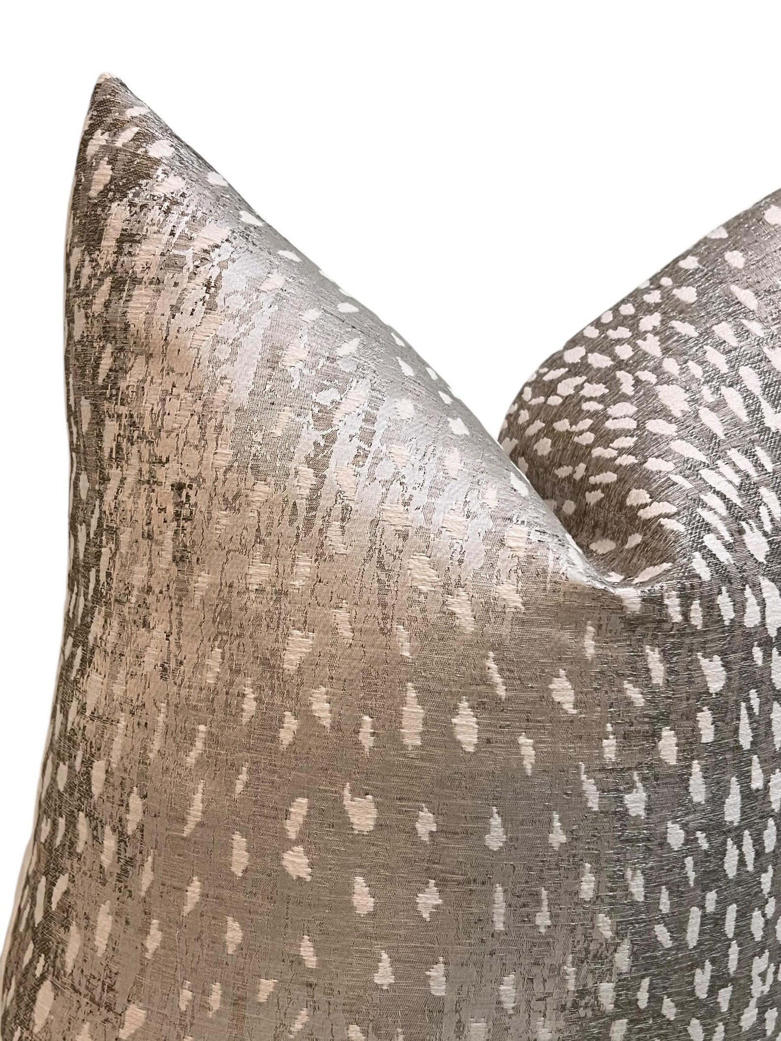 Gray Antelope Print Pillow Cover, Spotted Animal Pillow, Handmade - Etsy