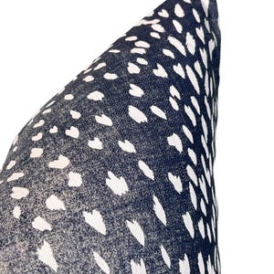 Blue Fawn Print Pillow Cover, Animal Cushion, Handmade USA - Etsy