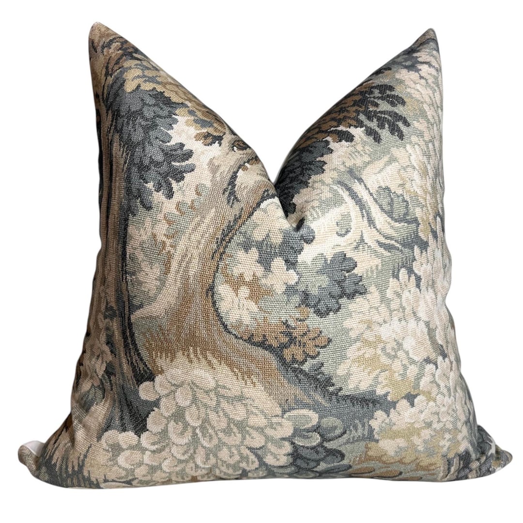 Moody Forest Pillow, Forest Tapestry Pillow, Into the Woods Printed ...