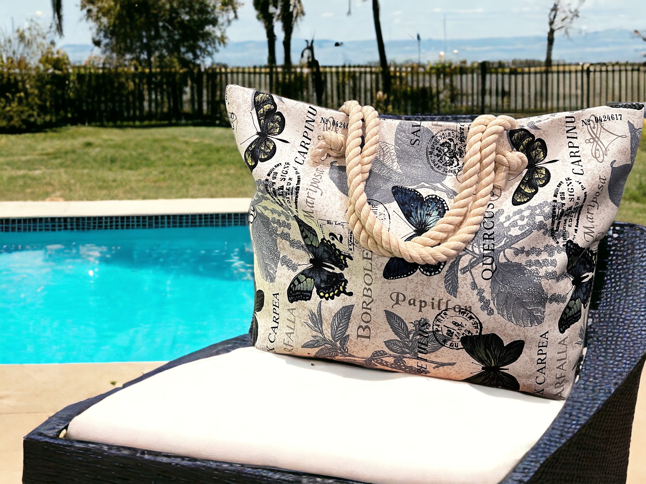 Beach Tote Bag, Girls Weekend Tote, Large Chic Beach Tote, Beach Party ...