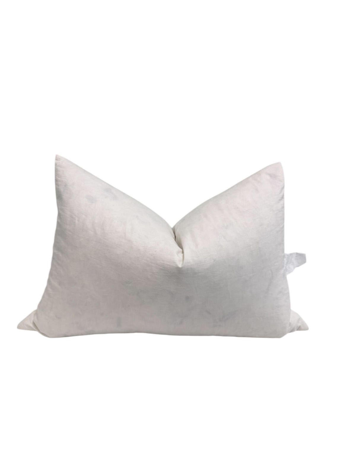 Feather Down Pillow Insert, Overstuffed Lumbar & Cushion Forms - Etsy