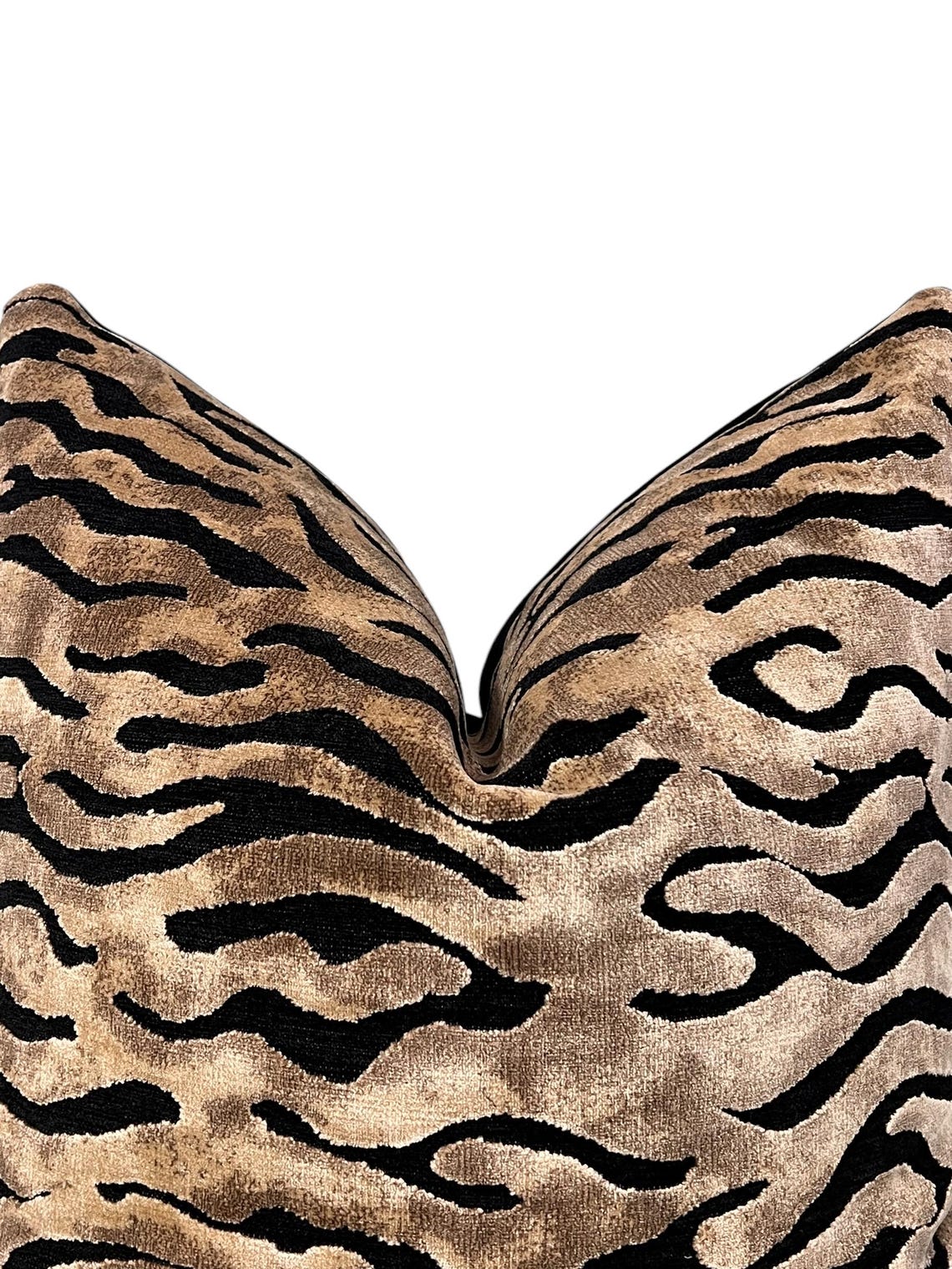 Zebra Print Velvet Pillow Cover, Handmade Safari Throw Pillow - Etsy