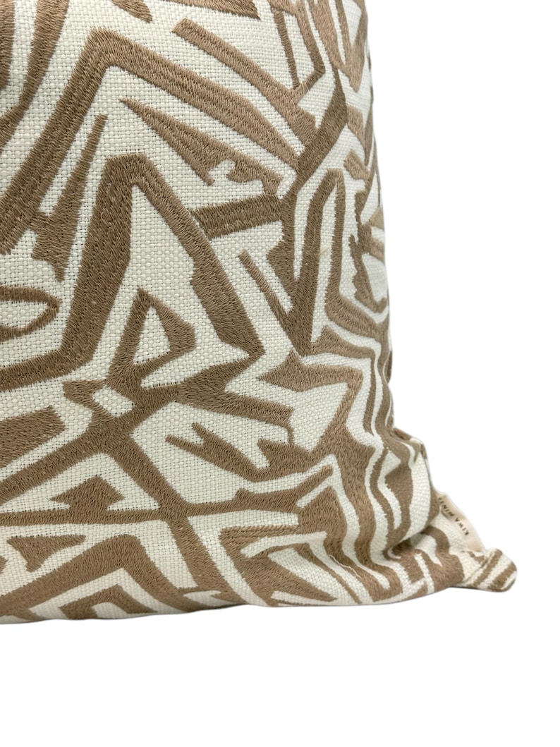 Handmade Tan Abstract Pillow Cover, Modern Neutral Cushion - Etsy