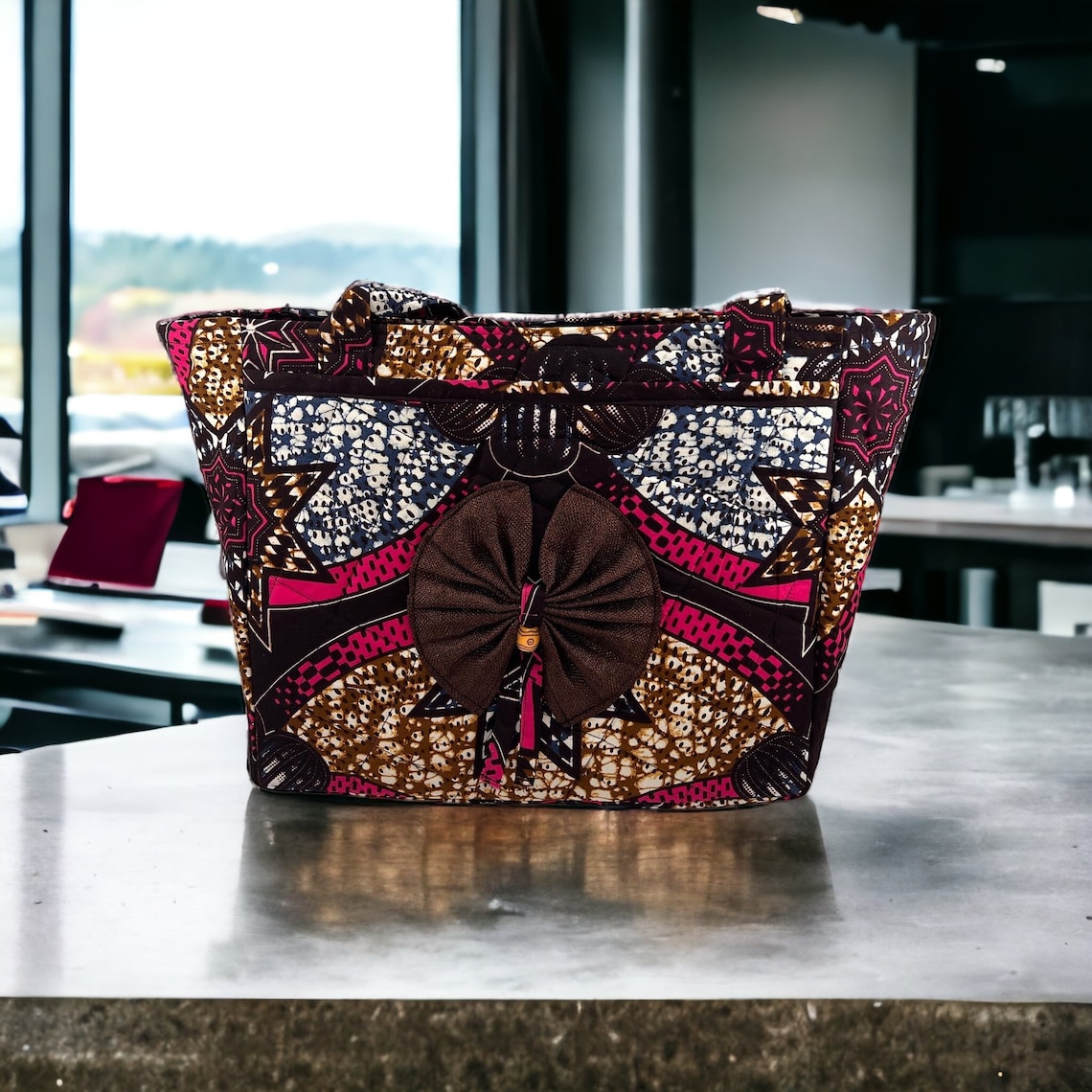African Print Tote Bag, African Handbag, Kitenge Bag, Women Handbag ...