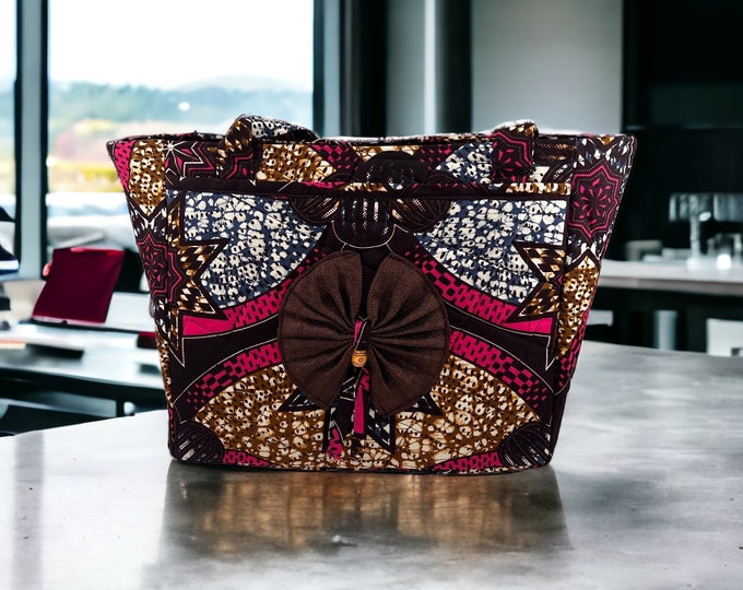 African Print Tote Bag, African Handbag, Kitenge Bag, Women Handbag ...