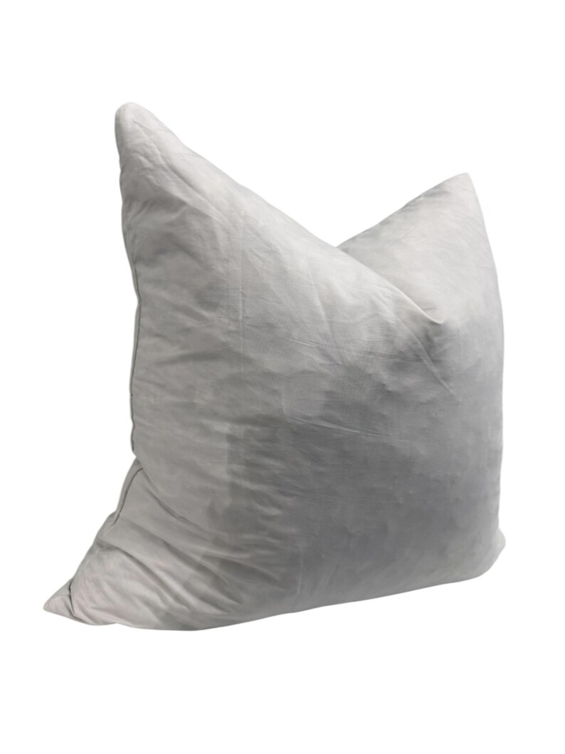 Feather Down Pillow Insert, Overstuffed Lumbar & Cushion Forms - Etsy