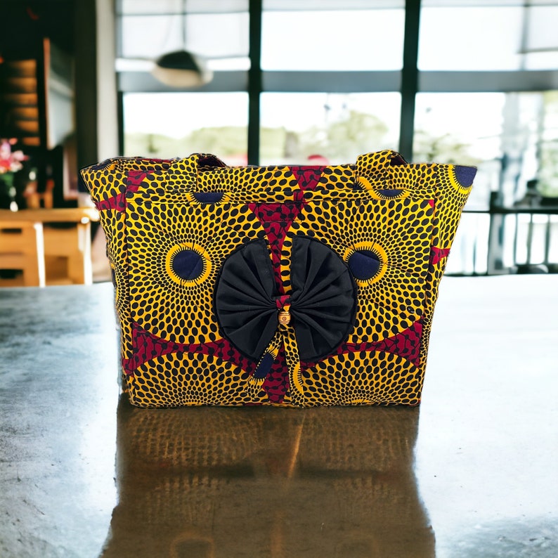 African Print Tote Bag, African Handbag, Kitenge Bag, Women Handbag ...