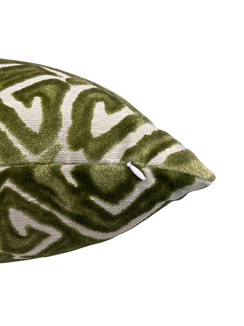Chartreuse Green Designer Cut Velvet Throw Pillow Cover Green Velvet ...