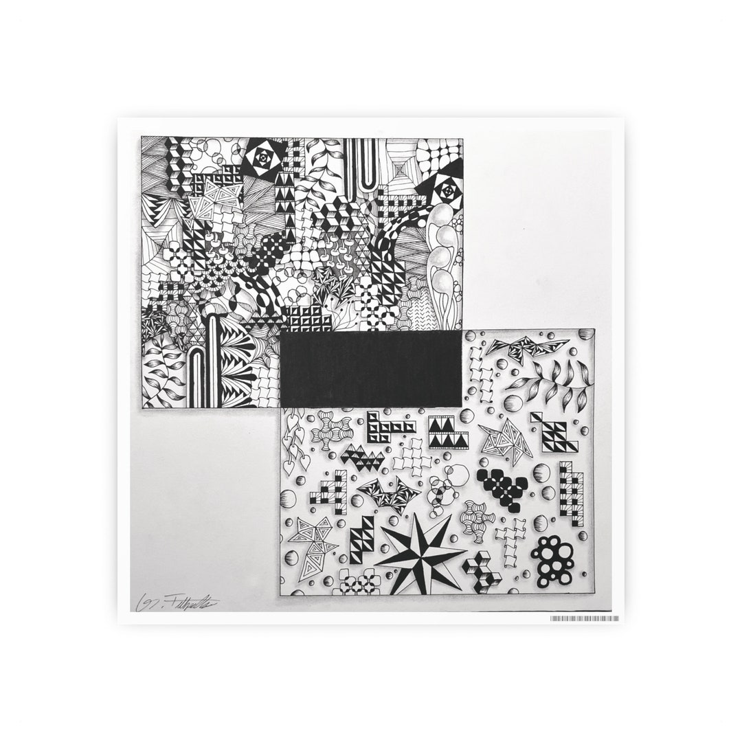 Original Zentangle Stock Paper Art Print - Etsy