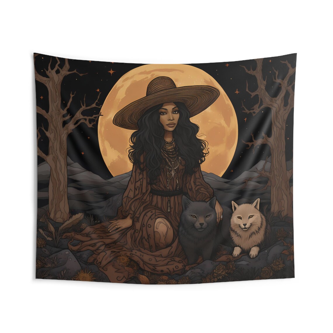 Mesa Goddess Wall Tapestry: Witchy Nature Aesthetic Sizes - Etsy