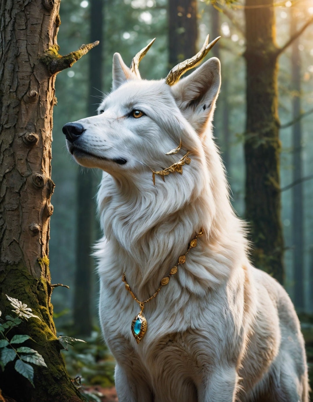 White Forest Spirit, Familiar, Fae Guide, Rare Spirit, Companion Spirit ...