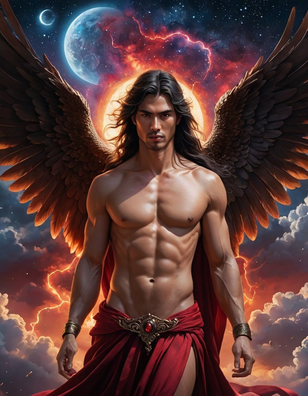 Fallen Angel Spirit Protector, Warrior, Grants Psychic Powers, Self ...