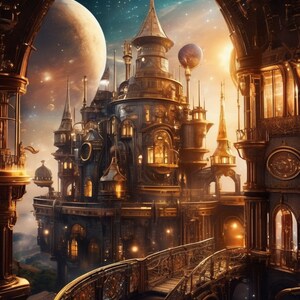 Steampunk Sky Palace Astral Abode, Metaphysical Home, Spirit Energy ...
