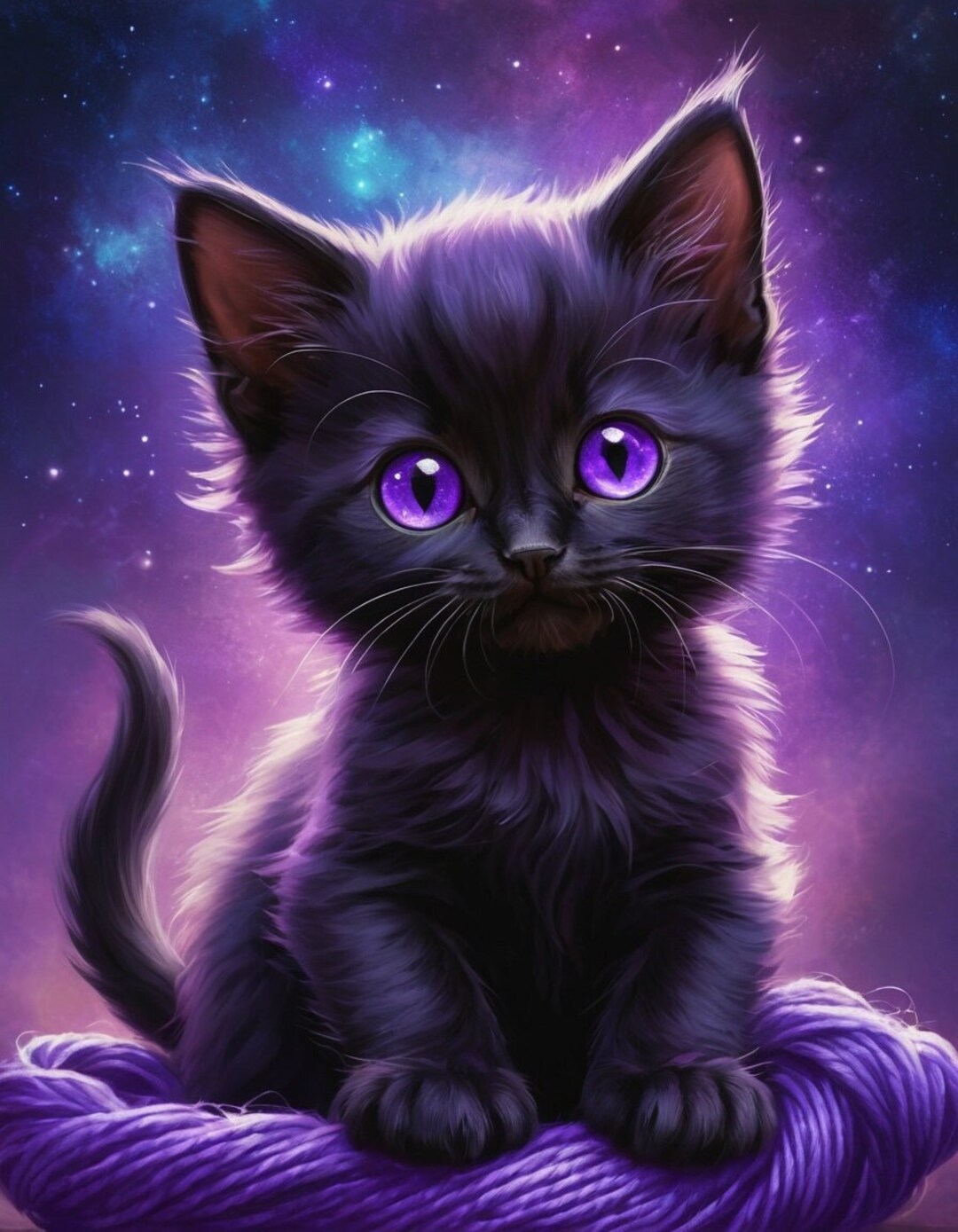 Black Kitten Familiar, Playful Spirit Guide, Companion Spirit, Binding ...