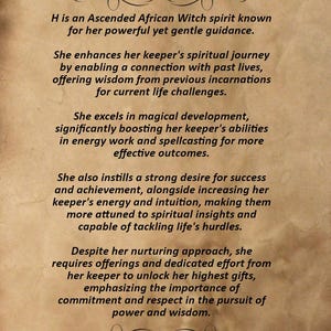 African Witch Companion Spirit, Divination Guide and Teacher, Ascended ...