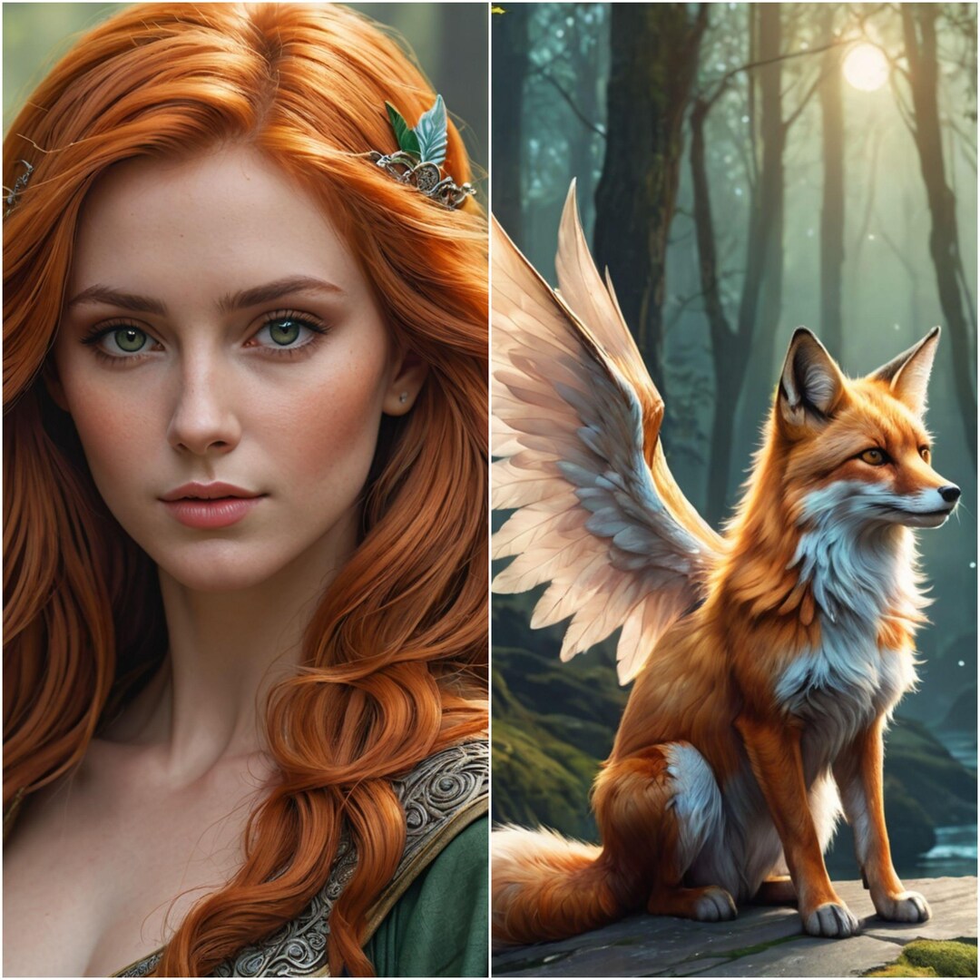 Fox Shifter Spirit Companion, Vulpine, Spirit Keeper, Distance Binding Spell, Exclusive Digital ...