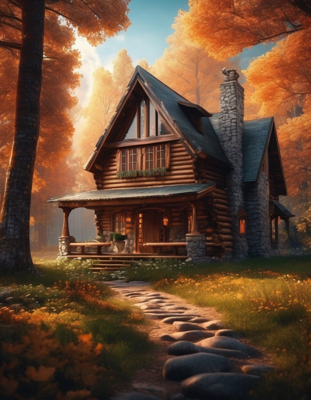 Woodland Log Cabin, Astral Abode, Metaphysical Home, Spirit Energy ...
