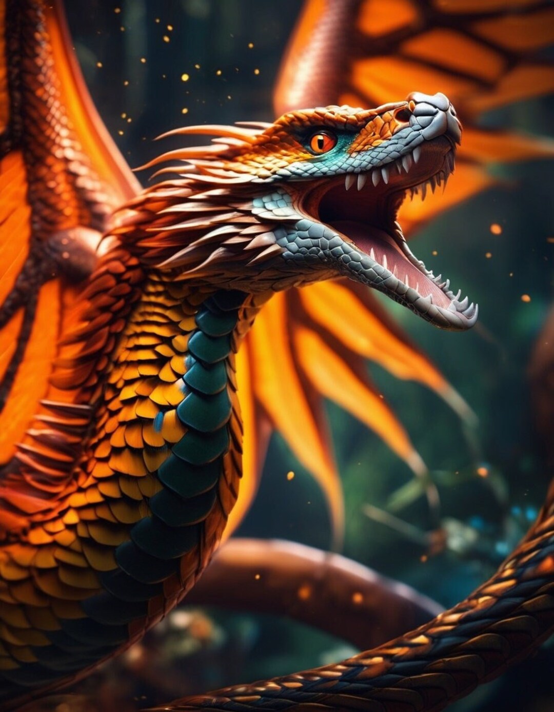 Dragon Serpent Companion Spirit, Healing and Rejuvenation, Astral ...