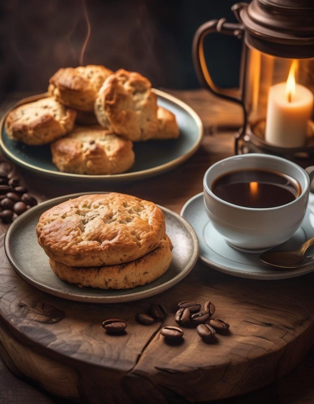 Coffee and Scone Celestial Offering, Metaphysical Meal Blessing ...
