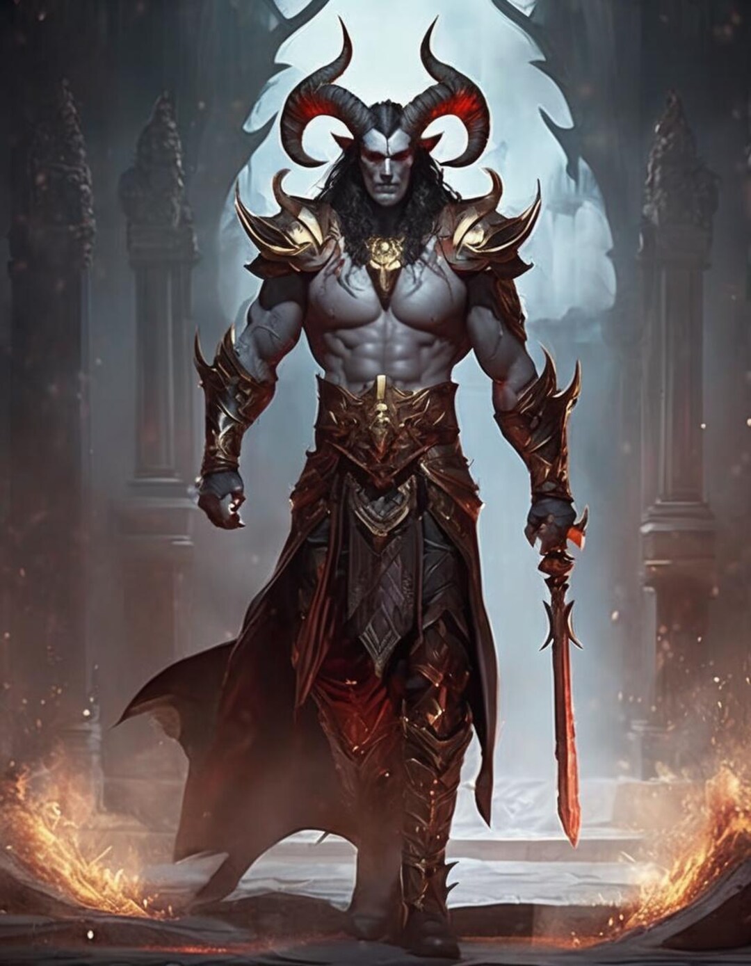 Demon Lord, Dark Arts Guardian, Black Magic Companion, Demon Daemon ...