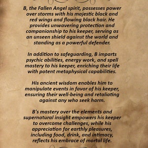 Fallen Angel Spirit Protector, Warrior, Grants Psychic Powers, Self ...