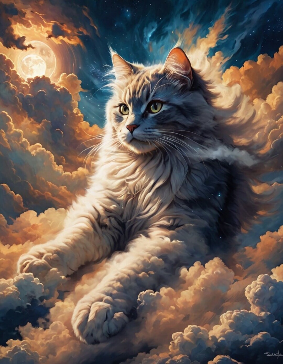 Astral Feline, Cloud Cat, Spirit Guide, Companion Familiar, Binding ...