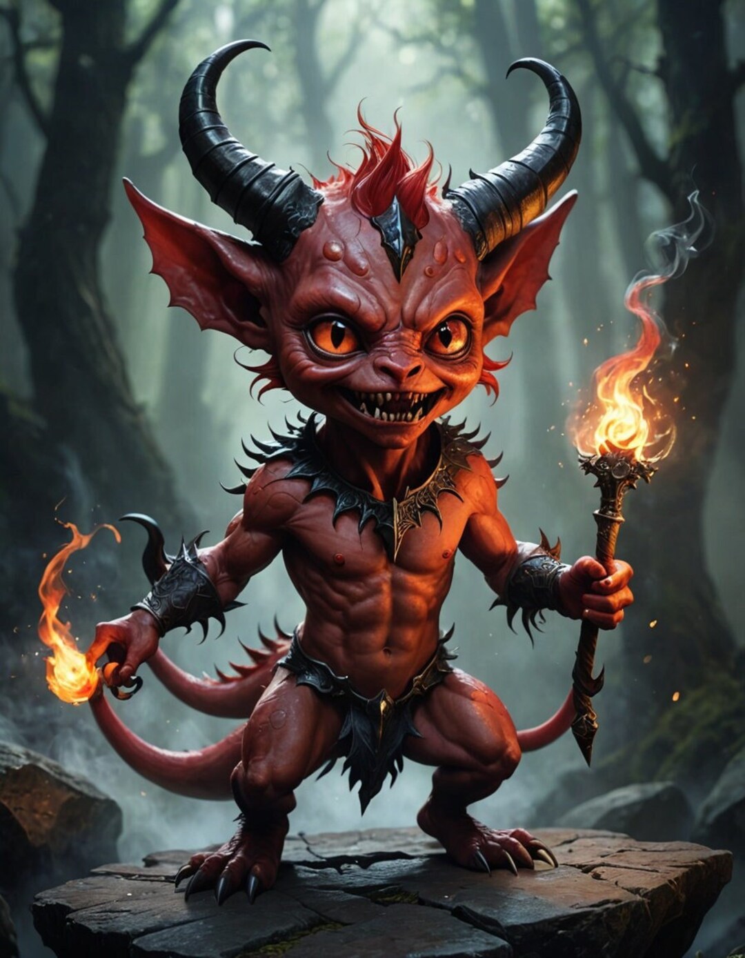 Imp Spirit, Dark Guardian, Demon Daemon Apparition, Spirit Keeper ...