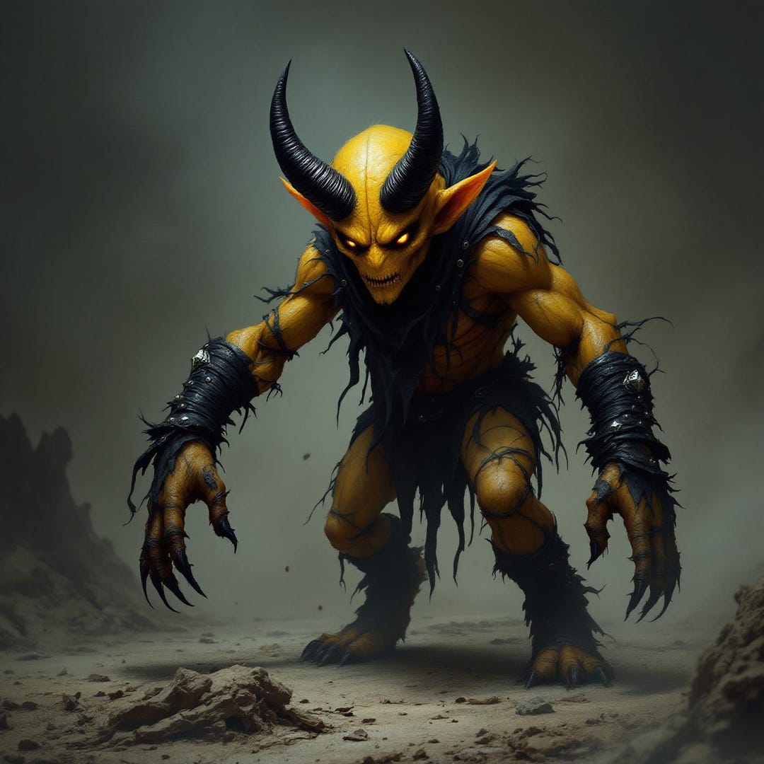 Imp Spirit, Dark Guardian, Familiar Companion, Demon Daemon Apparition ...