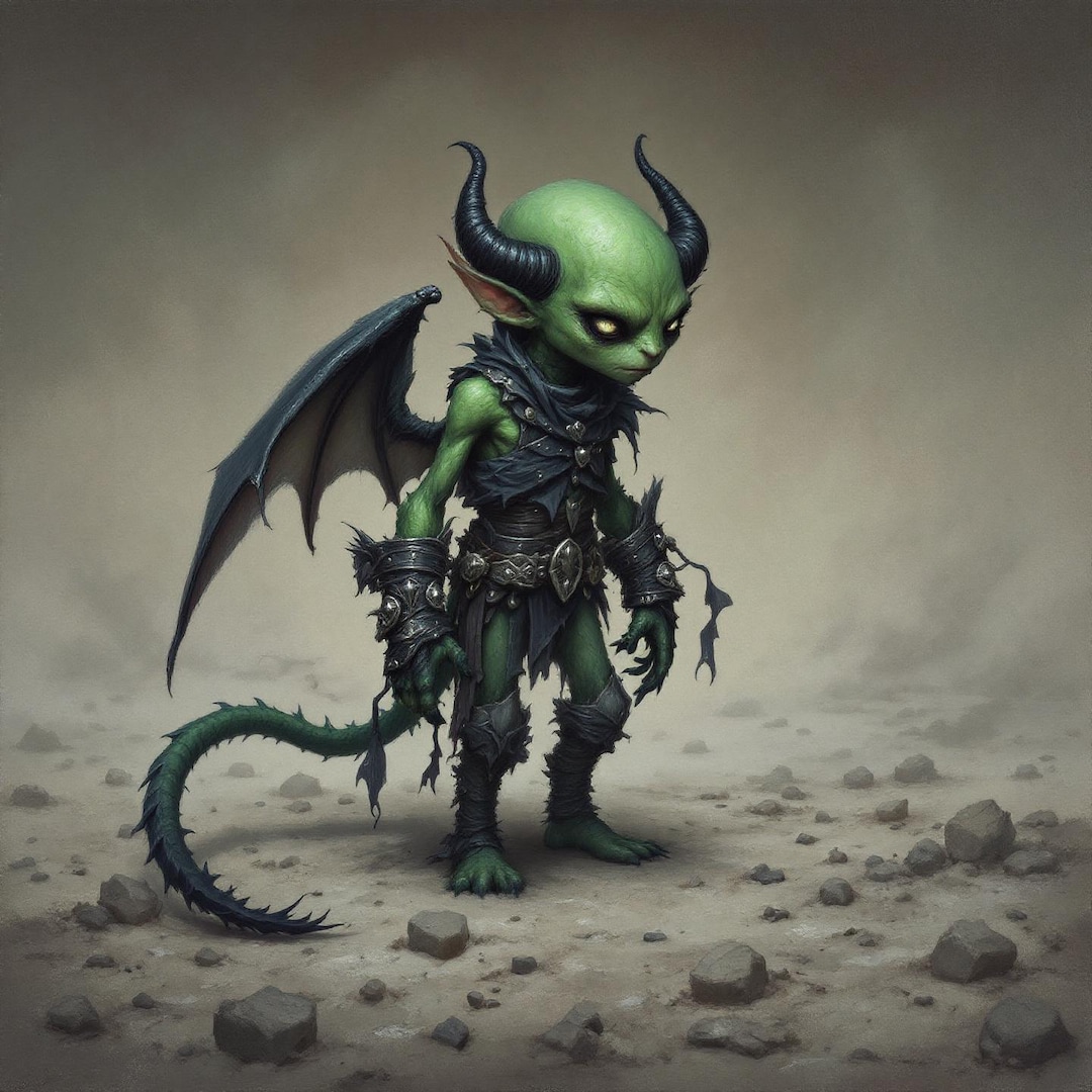 Imp Spirit, Dark Guardian, Familiar Companion, Demon Daemon Apparition ...