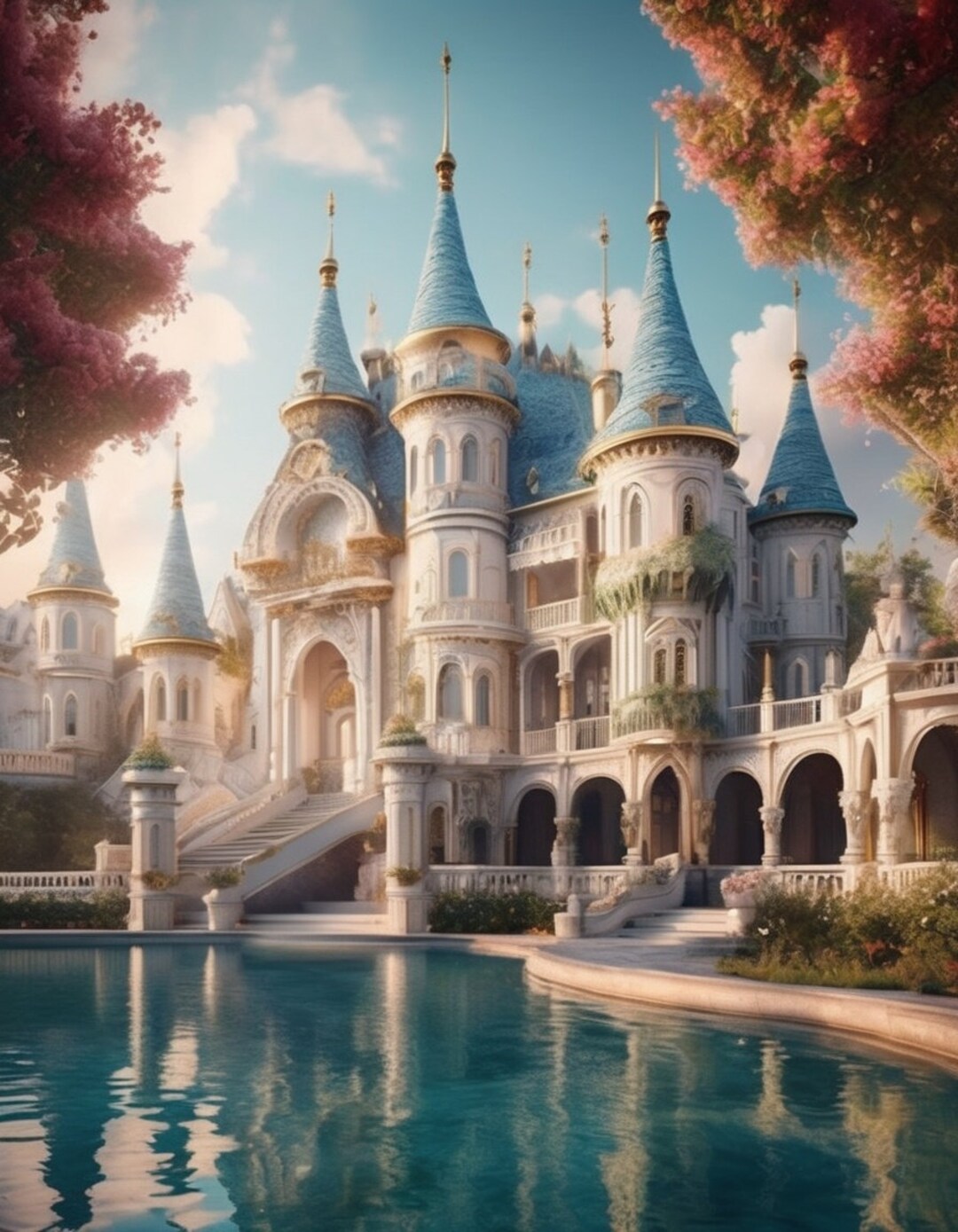 White Marble Castle, Astral Abode, Metaphysical Home, Spirit Energy ...