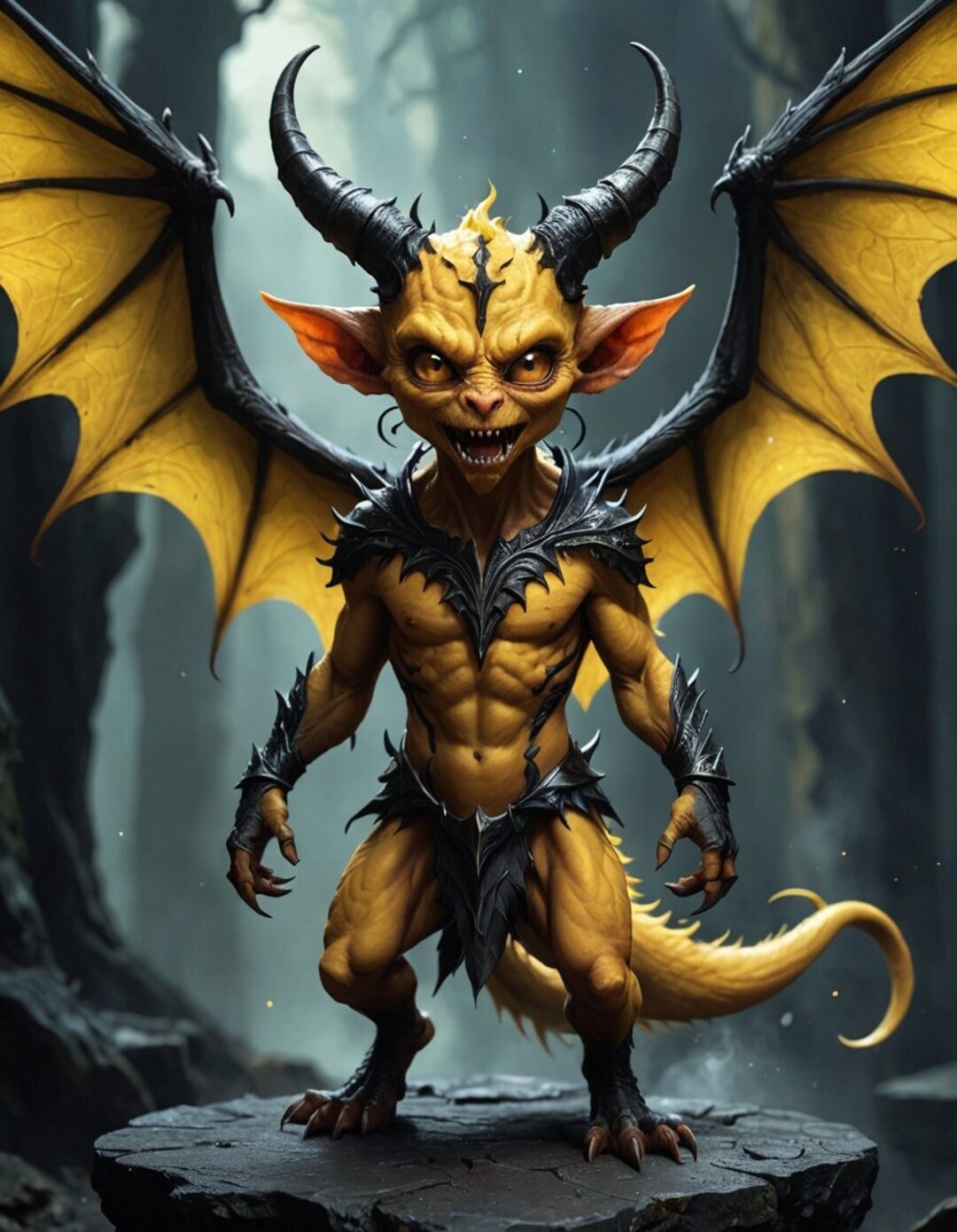 Imp Spirit, Dark Guardian, Familiar Companion, Demon Daemon Apparition ...