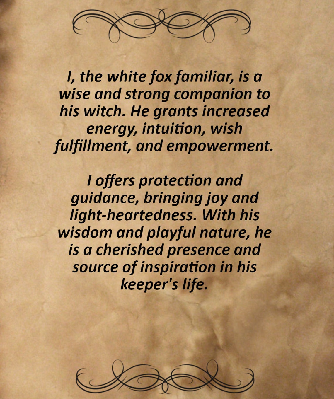 White Fox Familiar, New Witch Familiar, Empowerment, Astral Journey ...