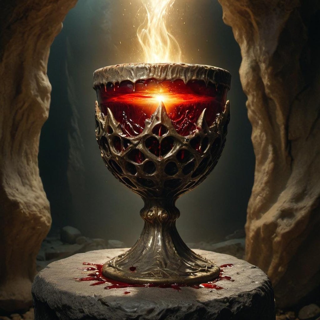 Blood Chalice, Dark Celestial Offering, Metaphysical Blessing, Distance ...