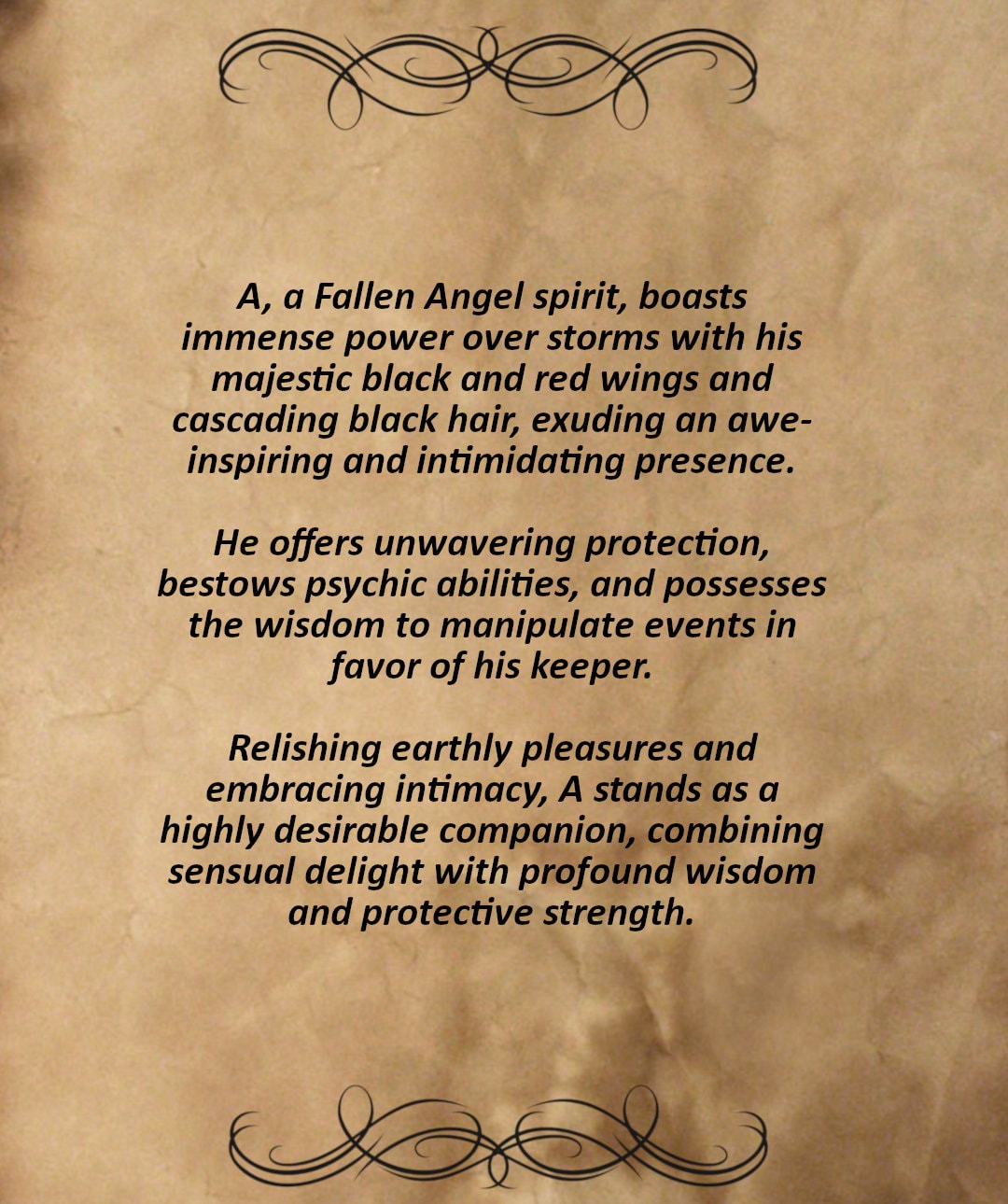 Fallen Angel Spirit Protector, Warrior, Grants Psychic Powers, Self ...