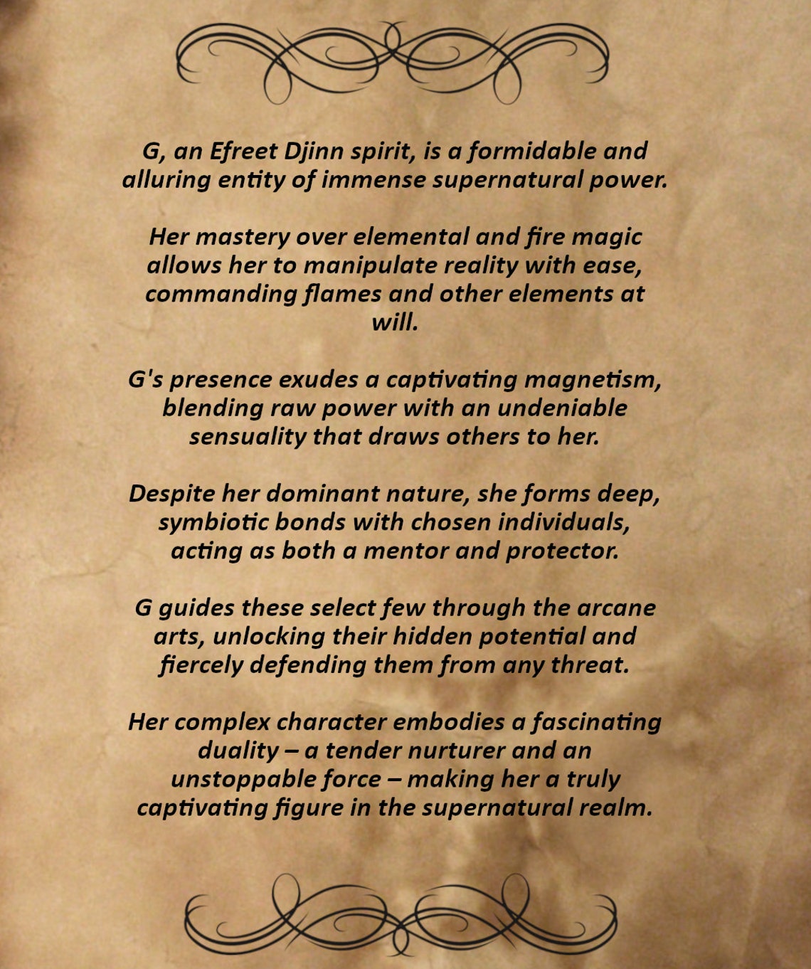 Powerful Dark Efreet Djinn, Jinn Genie, Sorcerer Teacher, Spirit Keeper ...