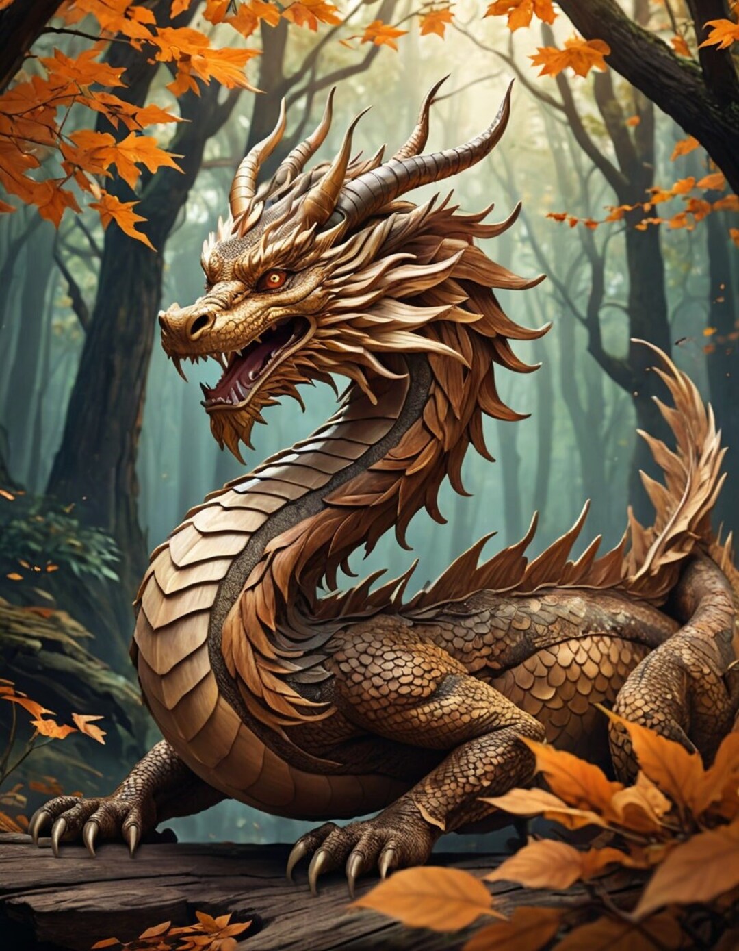 2024 Wood Dragon Spirit Guide, Familiar, Astral Journey Guide ...