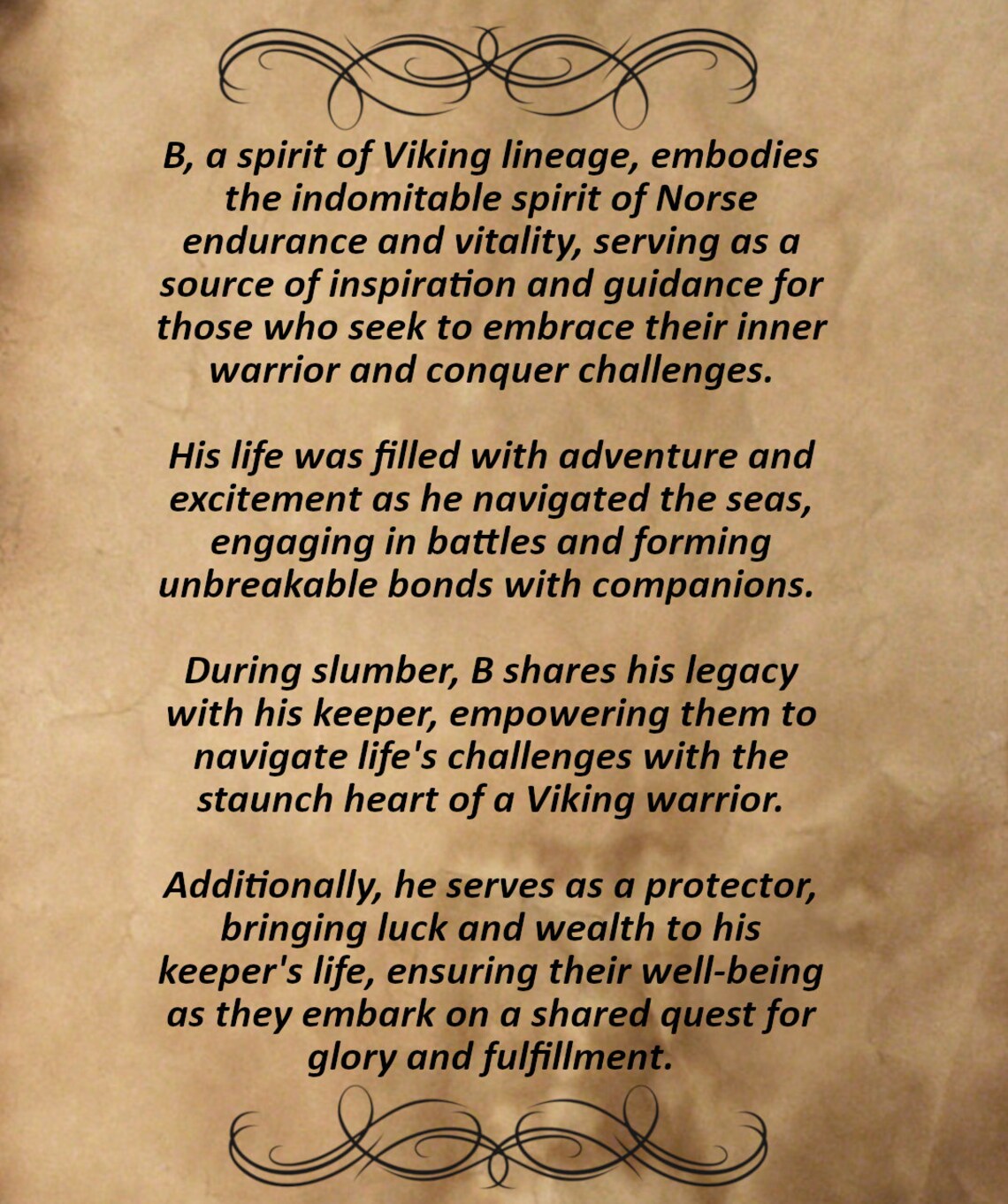 Norse Viking Spirit Companion, Protector, Astral Journey Guide, Spirit ...