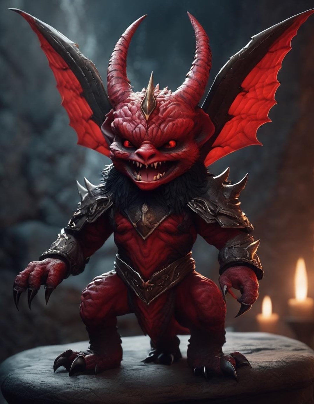 Imp Spirit, Dark Guardian Companion, Demon Daemon Apparition, Dark ...